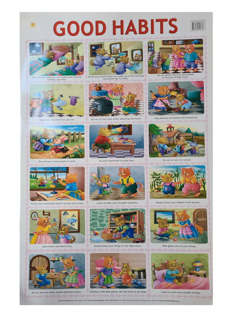 POSTER GOOD HABITS /SAFETY – Pop Up Stationery